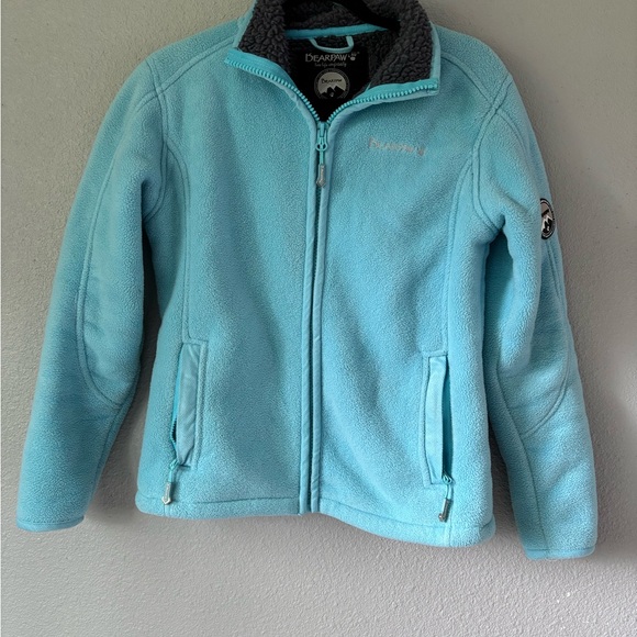 BearPaw | Jackets & Coats | Bearpaw Blue Fleece Jacket Cozy Outdoor ...